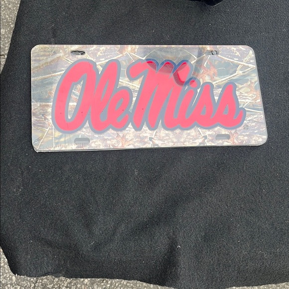 NCAA | Accessories | Ole Miss Camouflage License Plate | Poshmark
